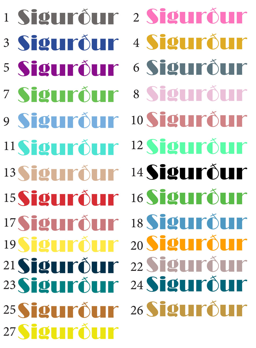 Nafnaplakat - Fyrir pör – Puha design